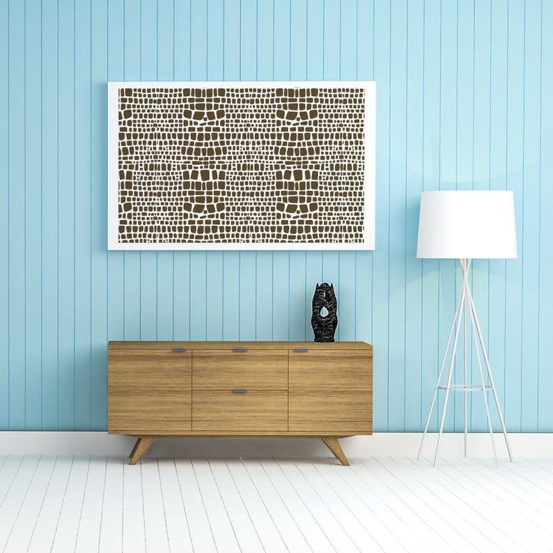 Animal Skin Texture Stencils Set - Reusable Plastic Templates for ...