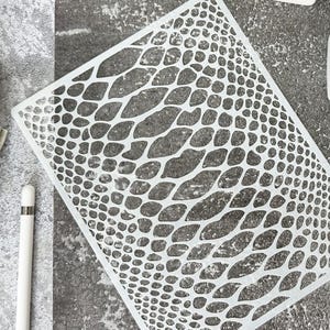Snake Skin Camo Logo Stencil Reusable Mylar Laser Cut Stencil for Arts ...
