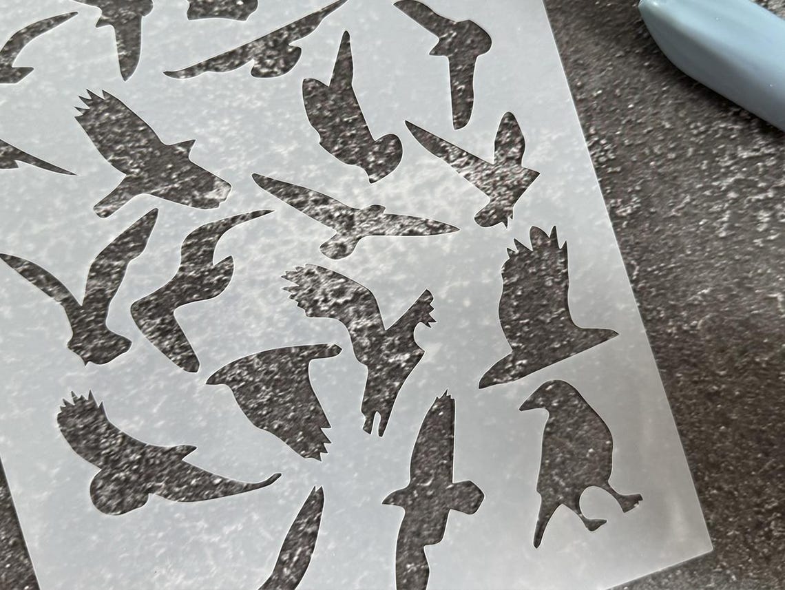 Bird Stencil Template Reusable Stencil for Painting, Crafts, and DIY ...