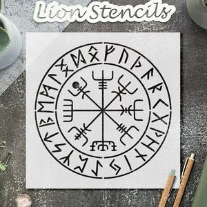 Viking Stencil 12x12 Inch - Norse Heritage Stencil for DIY Crafts ...