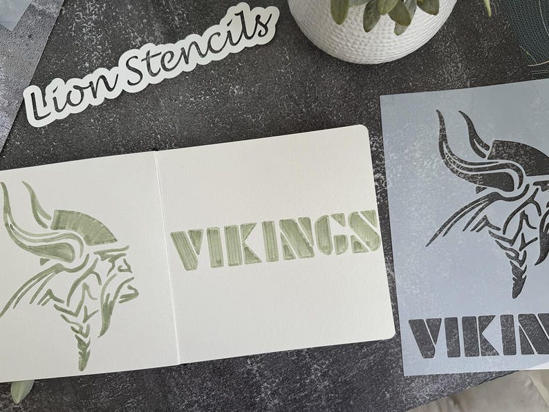 Viking Head Stencil | Reusable Stencils for Painting on Wood, Glass ...