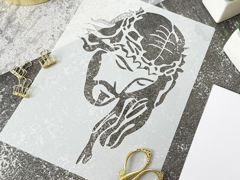 Jesus Stencil Jesus Christ With Crown of Thorns Reusable Sturdy ...
