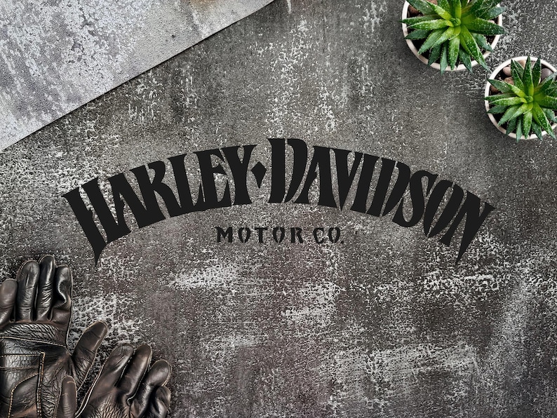 Motorcycle Stencil, Harley Davidson Mylar Stencil Template for DIY ...