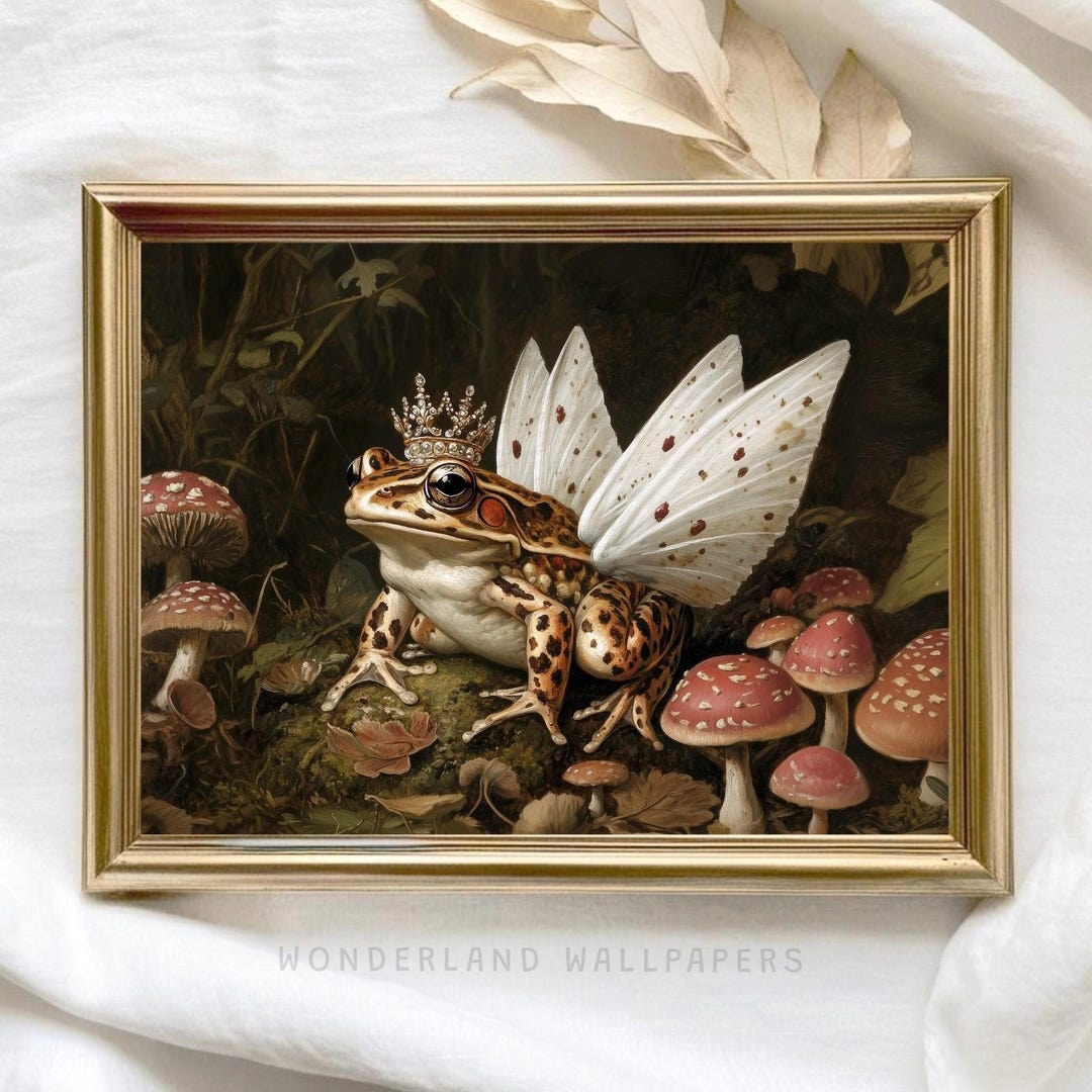 Forest Fairy Frog Mythical Creature Art, Fantasy Wall Art, Magical ...
