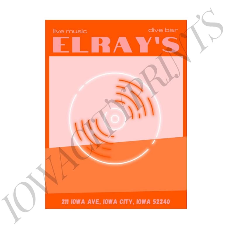 Iowa City Bars Trendy Aesthetic Cocktail Wall Prints - Etsy