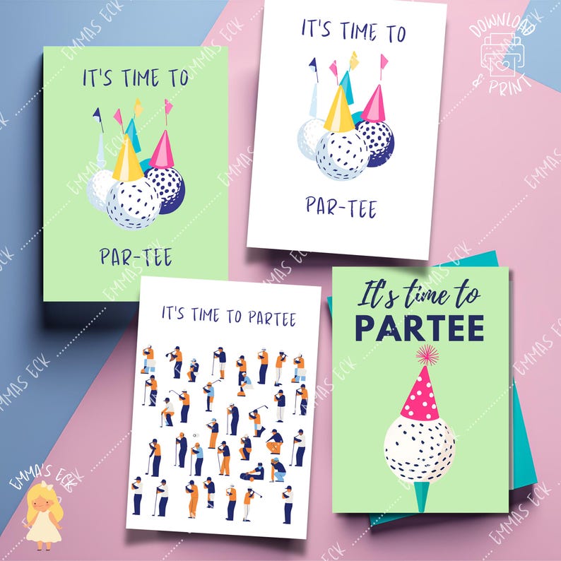 Valentine's Day, Printable Golf Birthday Card, Gift for Golfer, Funny ...
