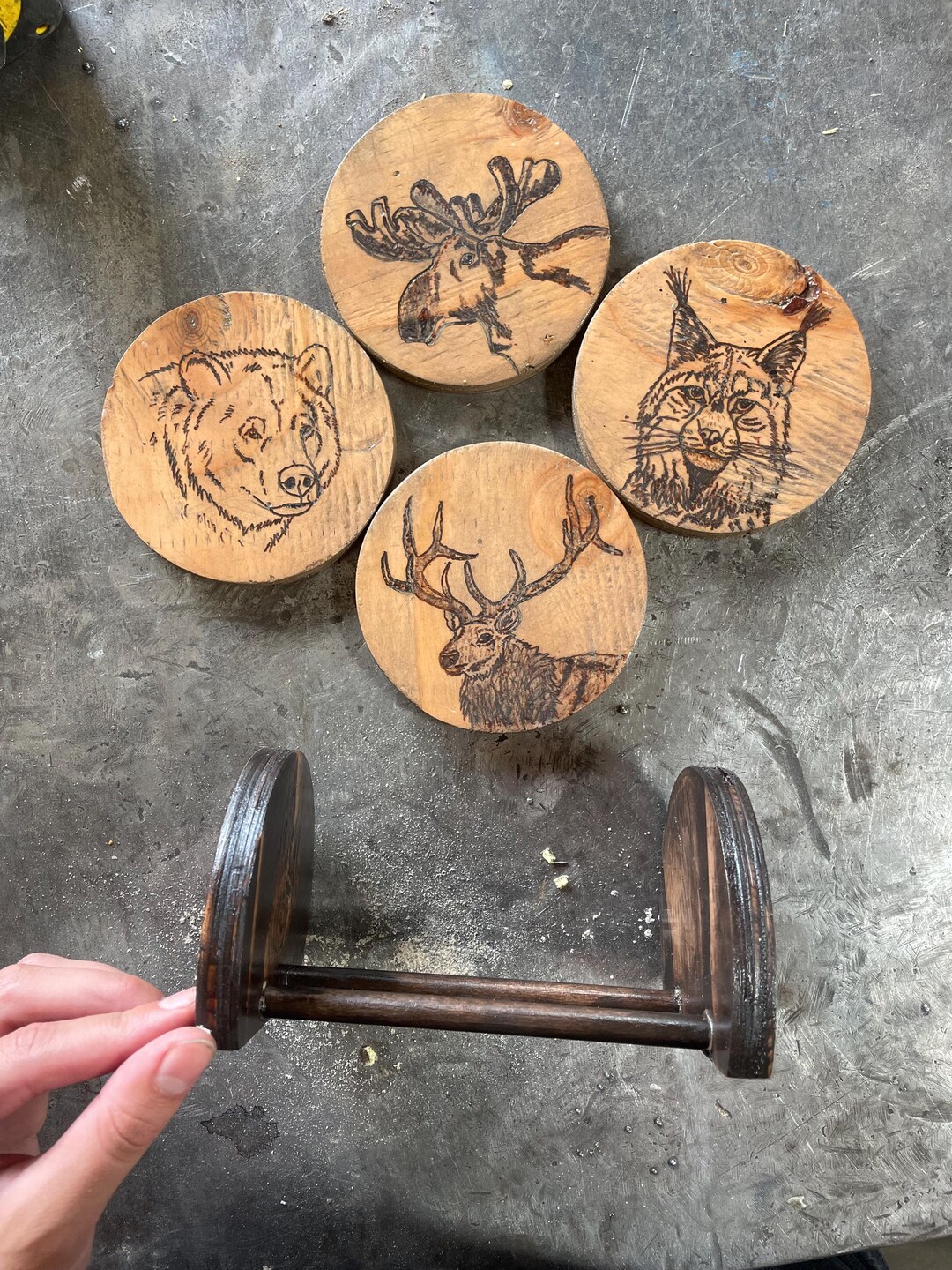 Custom Wood Burned Coasters - Etsy