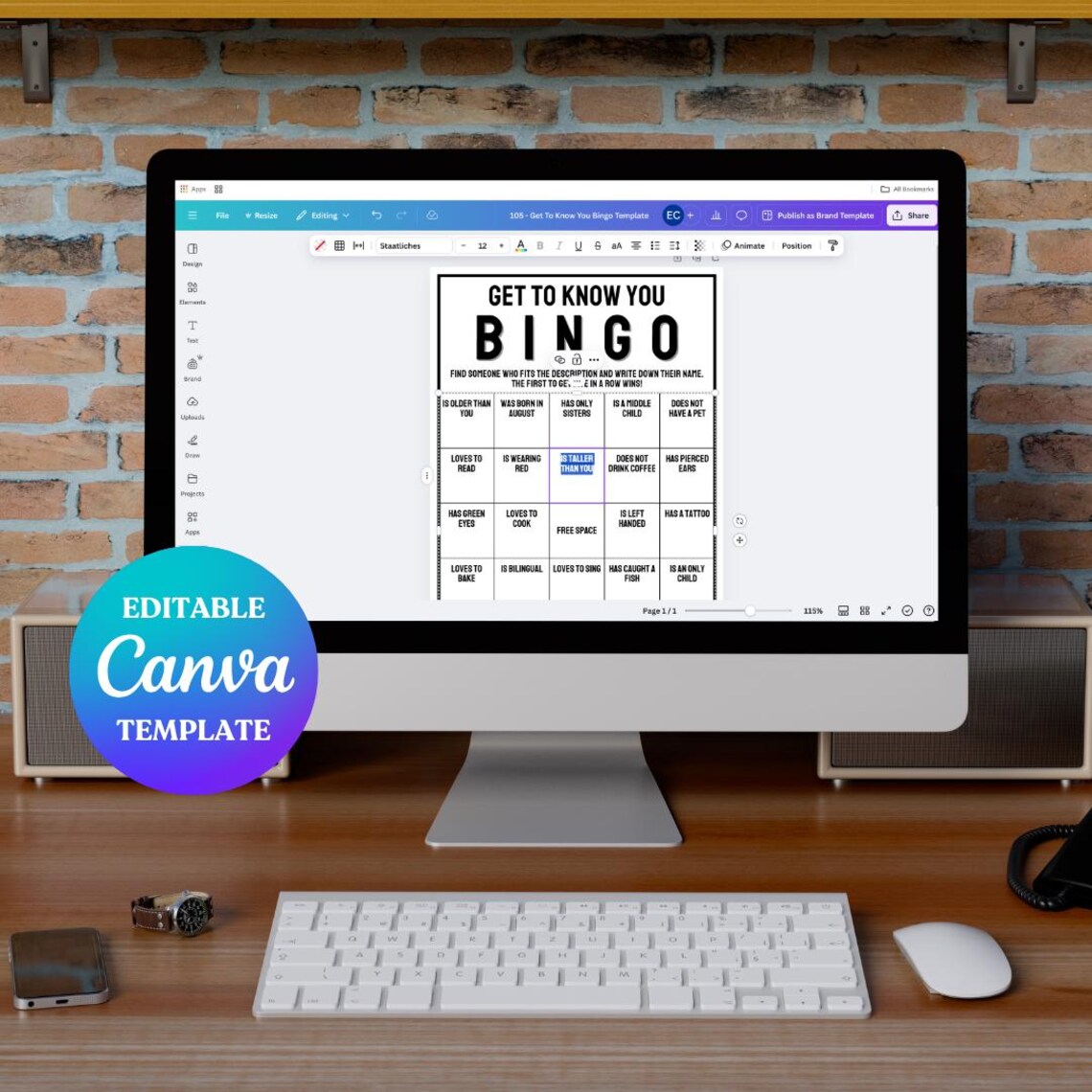Editable Get to Know You Bingo, Printable Icebreaker Activity, Find ...