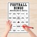 Football Bingo, 30 Unique Printable Football Bingo Cards, Super Big ...