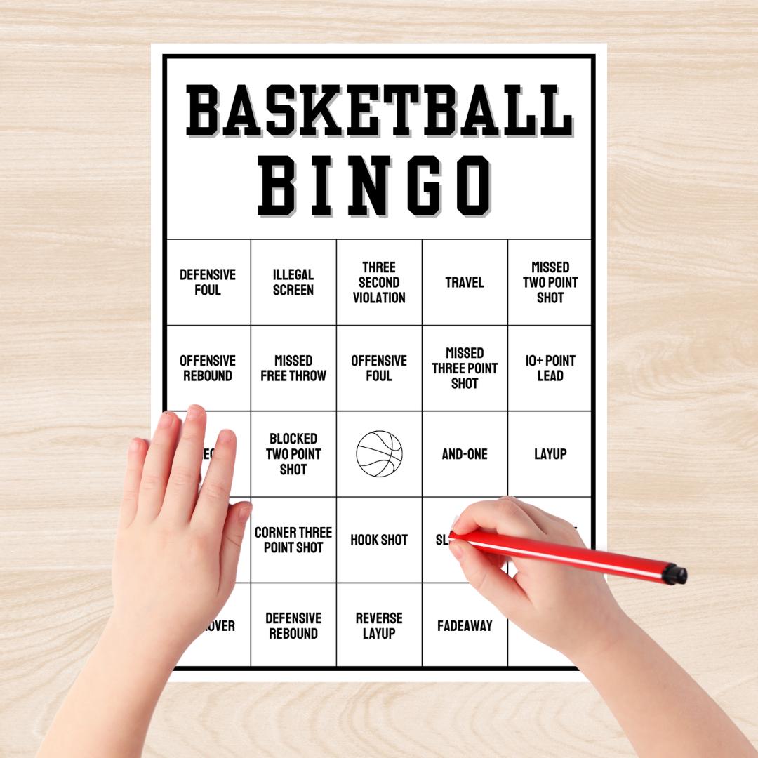 Basketball Bingo, 30 Unique Printable Basketball Bingo Cards ...