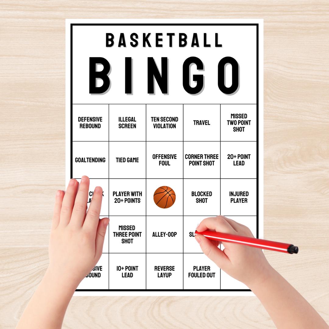 Basketball Bingo, 30 Unique Printable Basketball Bingo Cards ...