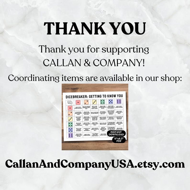 Editable Dicebreaker Roll and Tell Game, Table Talk Dice, Editable ...