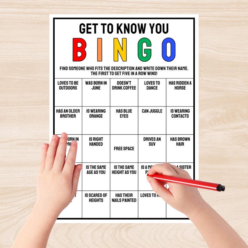 Get to Know You Bingo, Coworker Bingo, Icebreaker Activity, Find ...