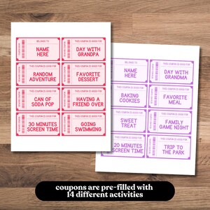 Kids Reward Coupons Canva Template, Editable Coupon Book, Kids Rewards ...