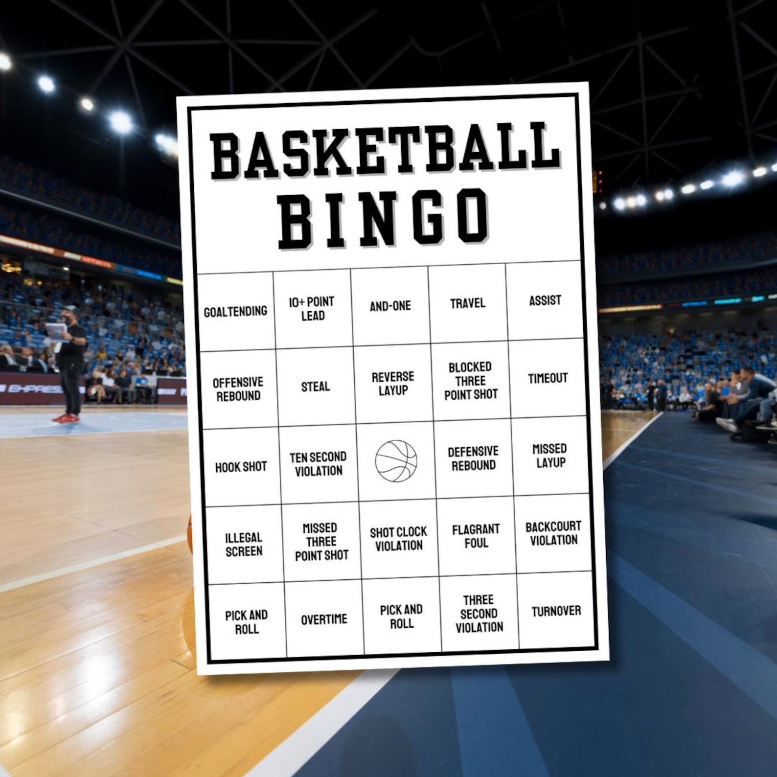 Basketball Bingo, 30 Unique Printable Basketball Bingo Cards ...