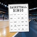 Basketball Bingo, 30 Unique Printable Basketball Bingo Cards ...