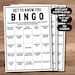Get to Know You Bingo, Printable Icebreaker Activity, Find Someone Who ...