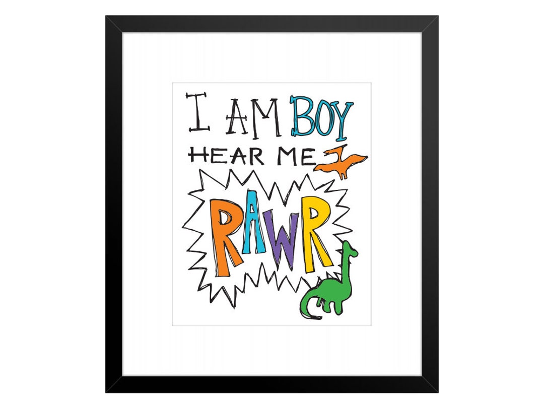 I Am Boy - Downloadable Art Print - Digital Download - Etsy