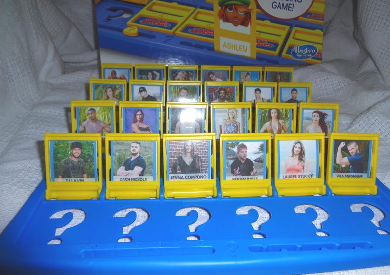 Custom 'guess Who' Character Cards: Personalized Game Replacement (fit ...