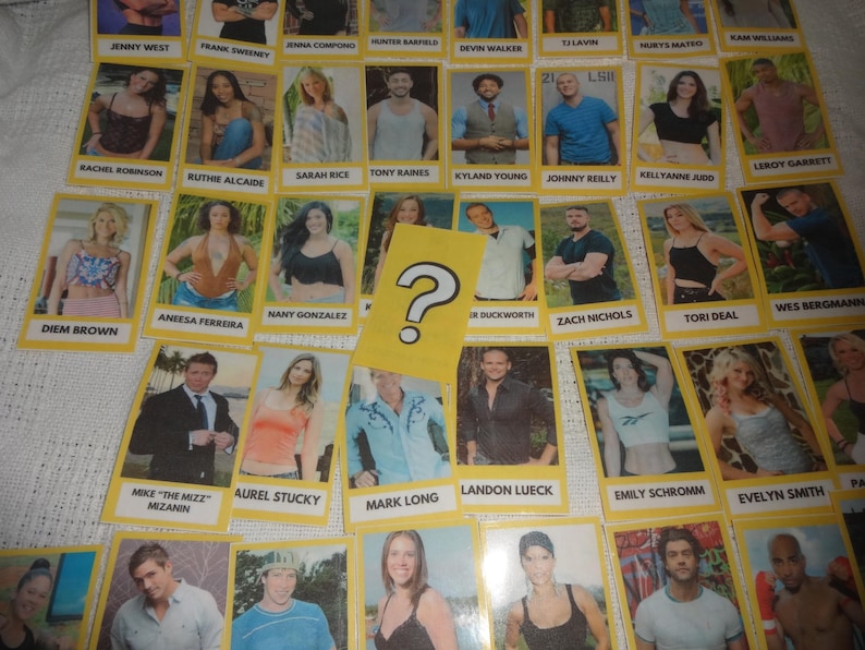 The Challenge Guess Who Cards: Custom Character Set (cards Only, Fits ...