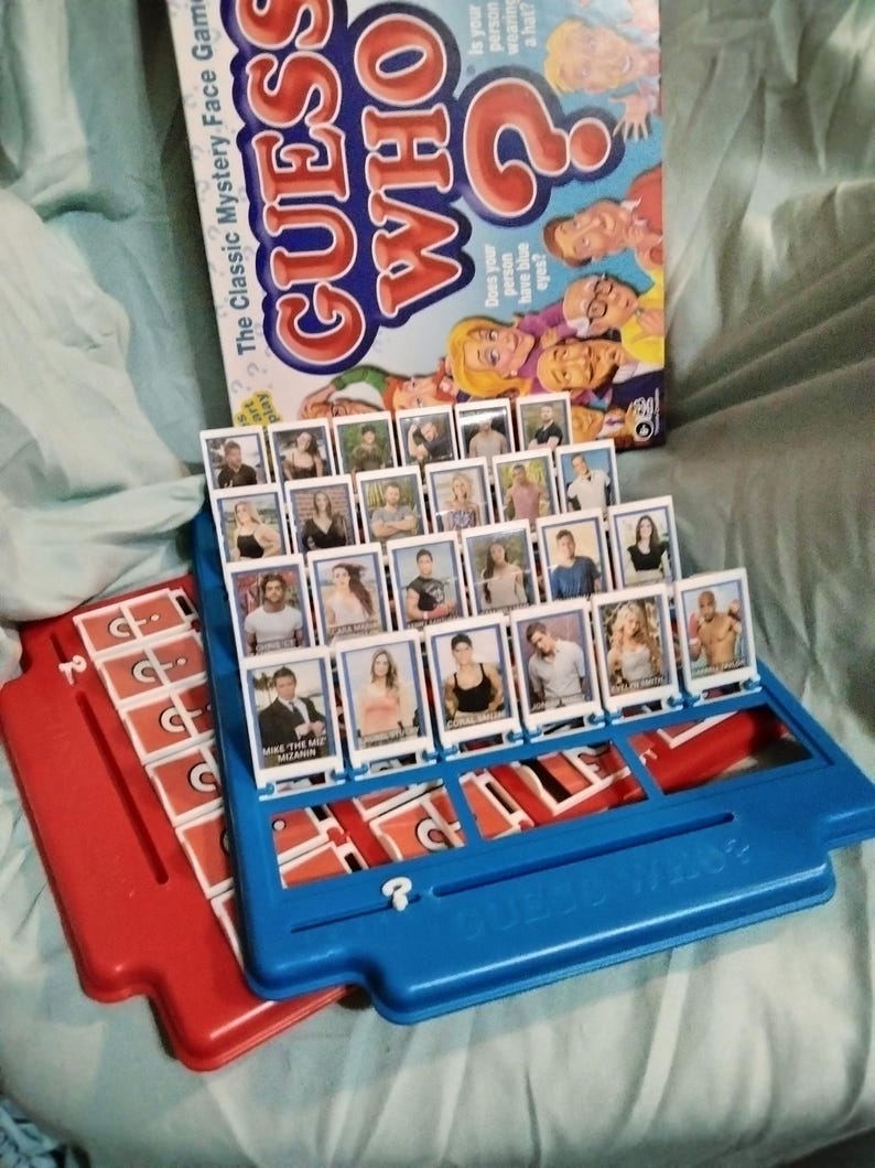 The Challenge Themed Guess Who Board Game (game Version 1191) (custom ...