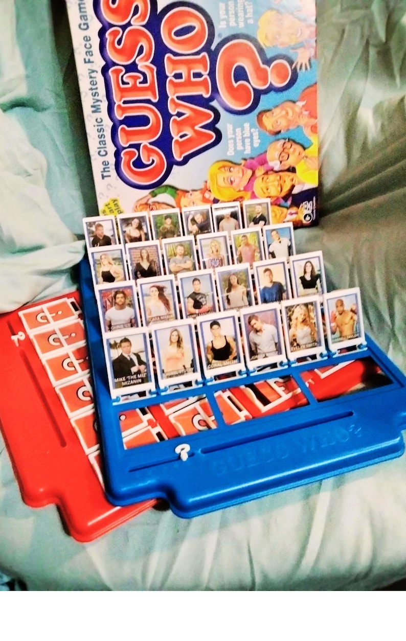 The Challenge (themed) Guess Who Cards: Custom Character Set (cards ...