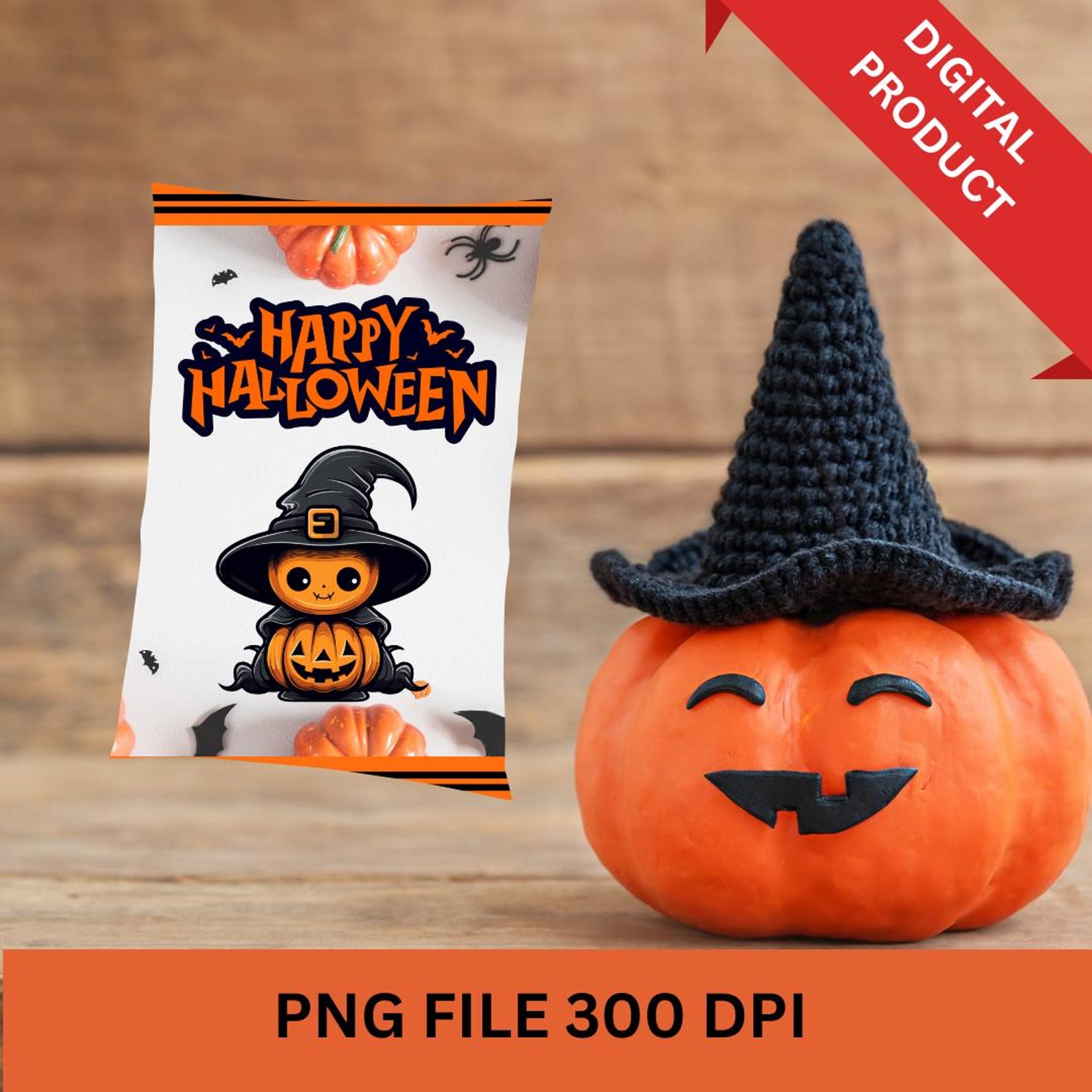 Halloween Chip Bag Template, Trick or Treat Bag, Trick or Treat Chip ...