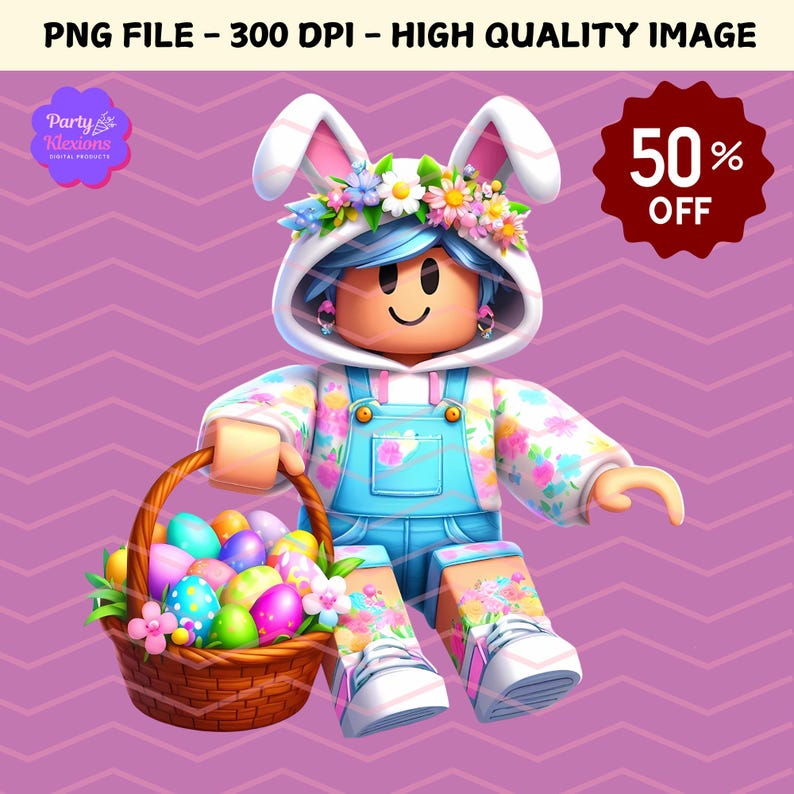 Easter Bunny Roblox, Easter Egg Bunny, Roblox Bunny, Kids Easter Egg ...