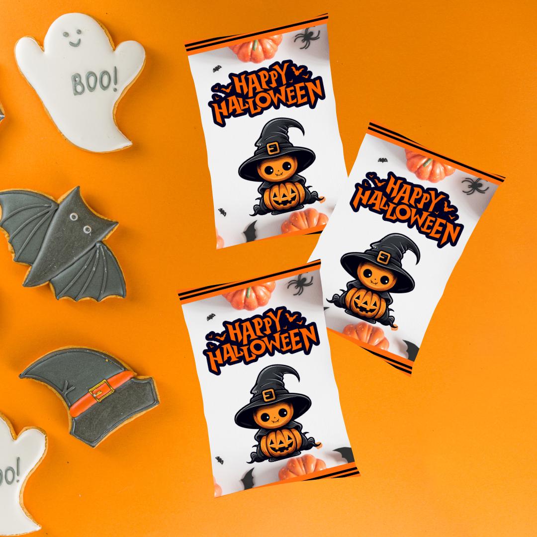 Halloween Chip Bag Template, Trick or Treat Bag, Trick or Treat Chip ...