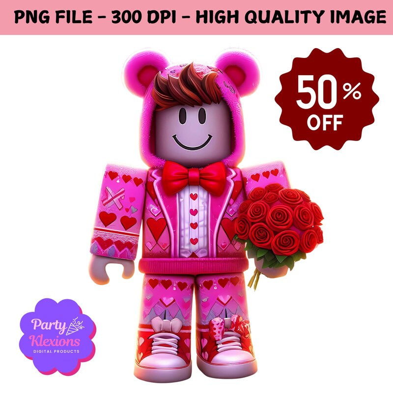 Roblox Valentines Download - Etsy