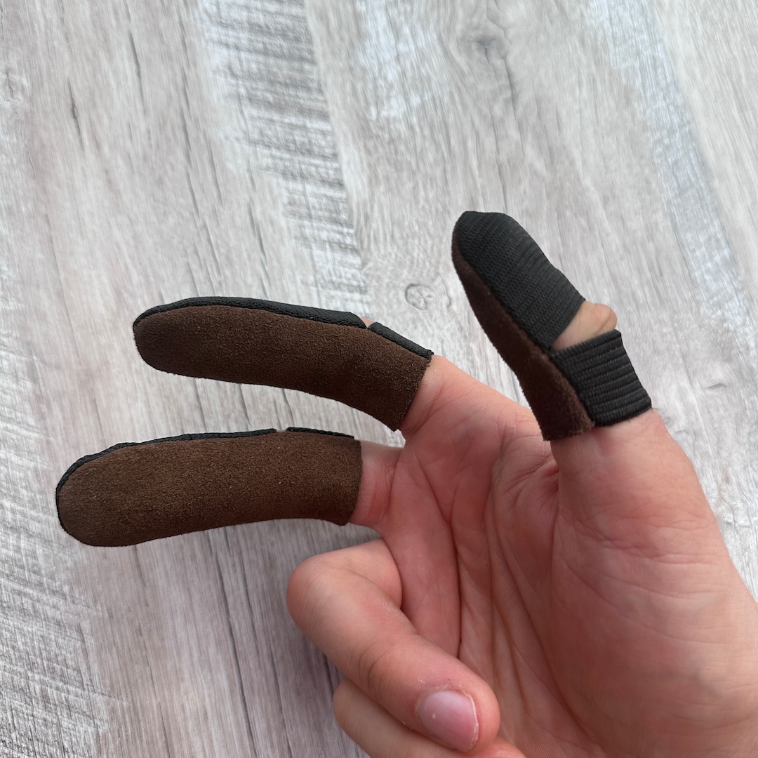 Thumb & Finger Guards . Premium Leather Finger Protector , Thimble for ...