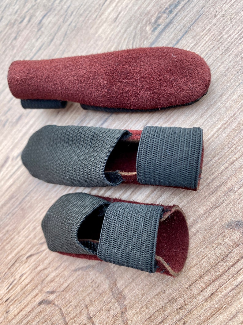 Men's Cherry Leather Finger Protectors: Wood Carving Thimble - 6 Piece ...