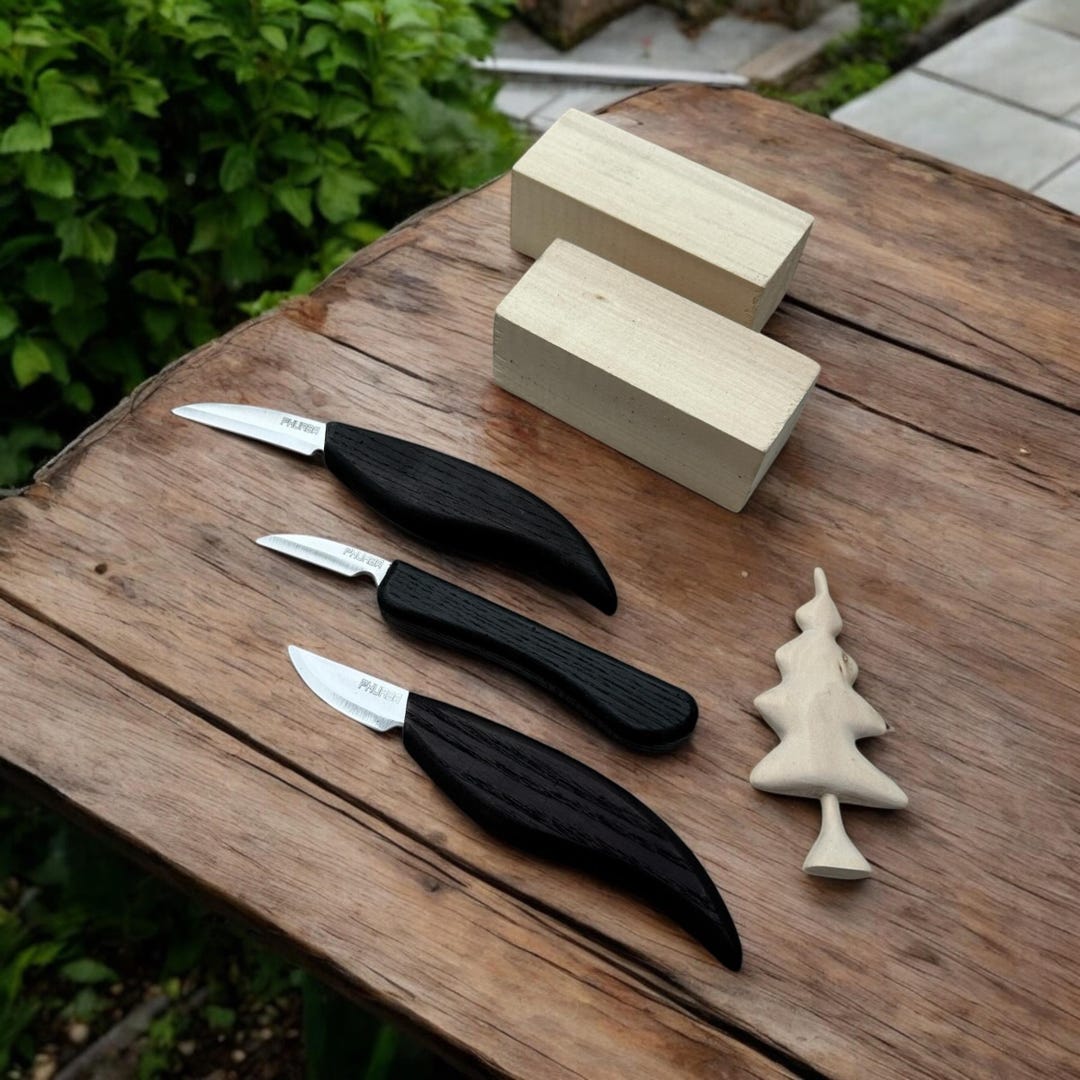 Professional Wood Carving Set With 3 Pcs, Wood Carving Kit, Wood ...