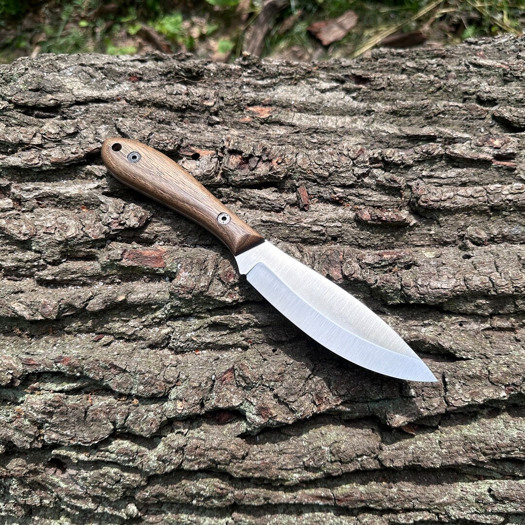 Handmade Bushcraft Knife: Canadian Stainless Steel Hunting Nesmuk - Etsy