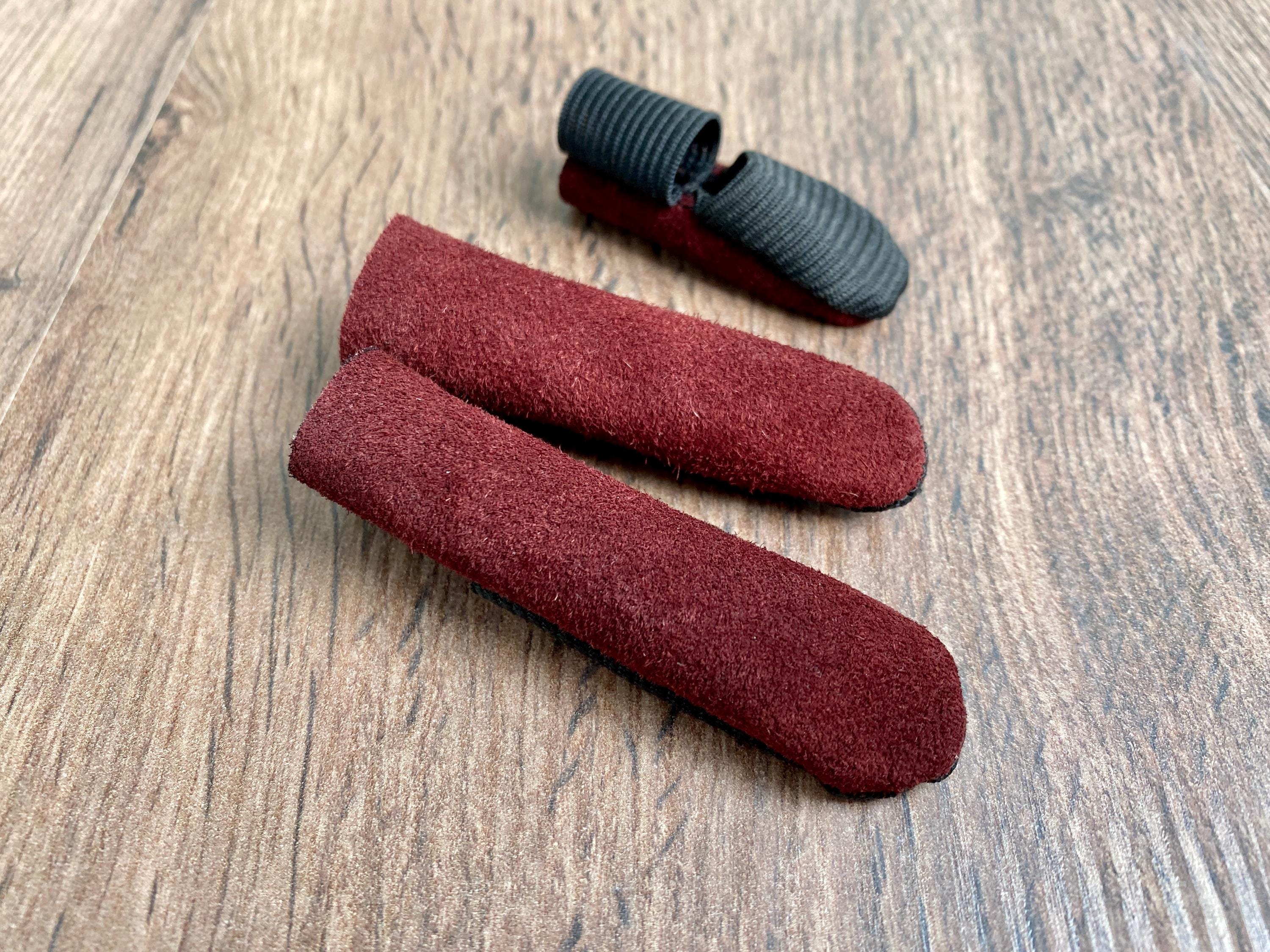 Cherry Premium Leather Thumb Guard, Women's Wood Carving Thimbles ...