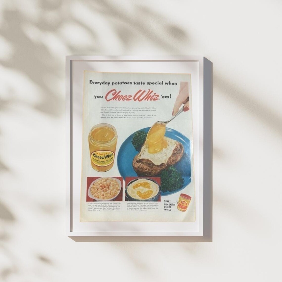 Vintage Cheez Whiz Ad Retro Posters, Classic Ads, and Timeless ...
