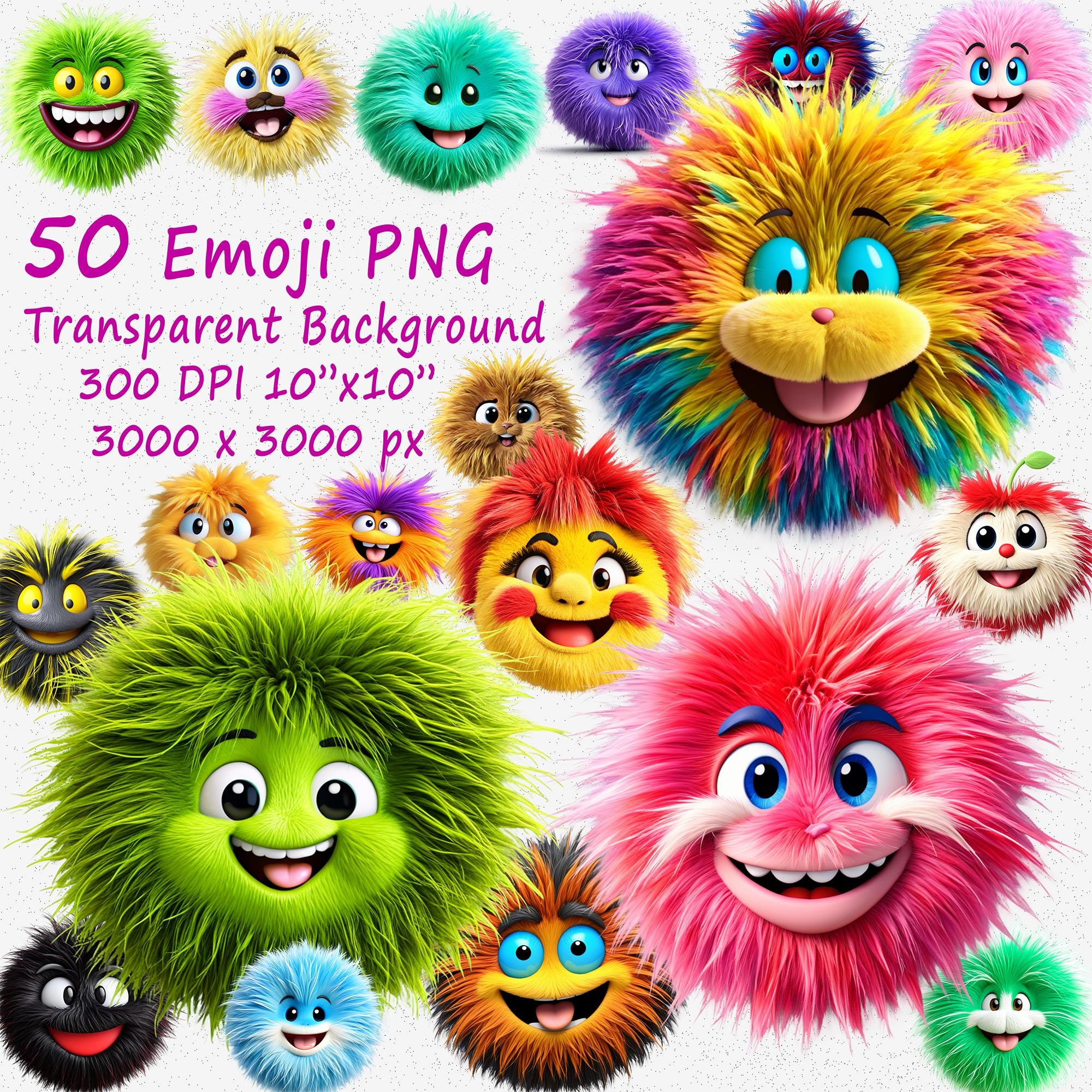 50 Smiley Face Emoji PNG - Happy Face Emotion Clipart & Stickers, 3D ...