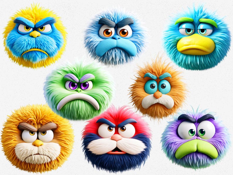 50 Funny Face Emoji PNG - Sad, Grumpy Face Emotion Clipart & Stickers ...
