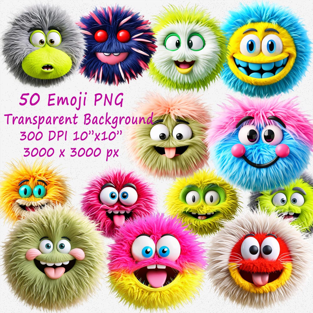 50 Smiley Face Emoji PNG - Happy Face Emotion Clipart & Stickers, 3D ...