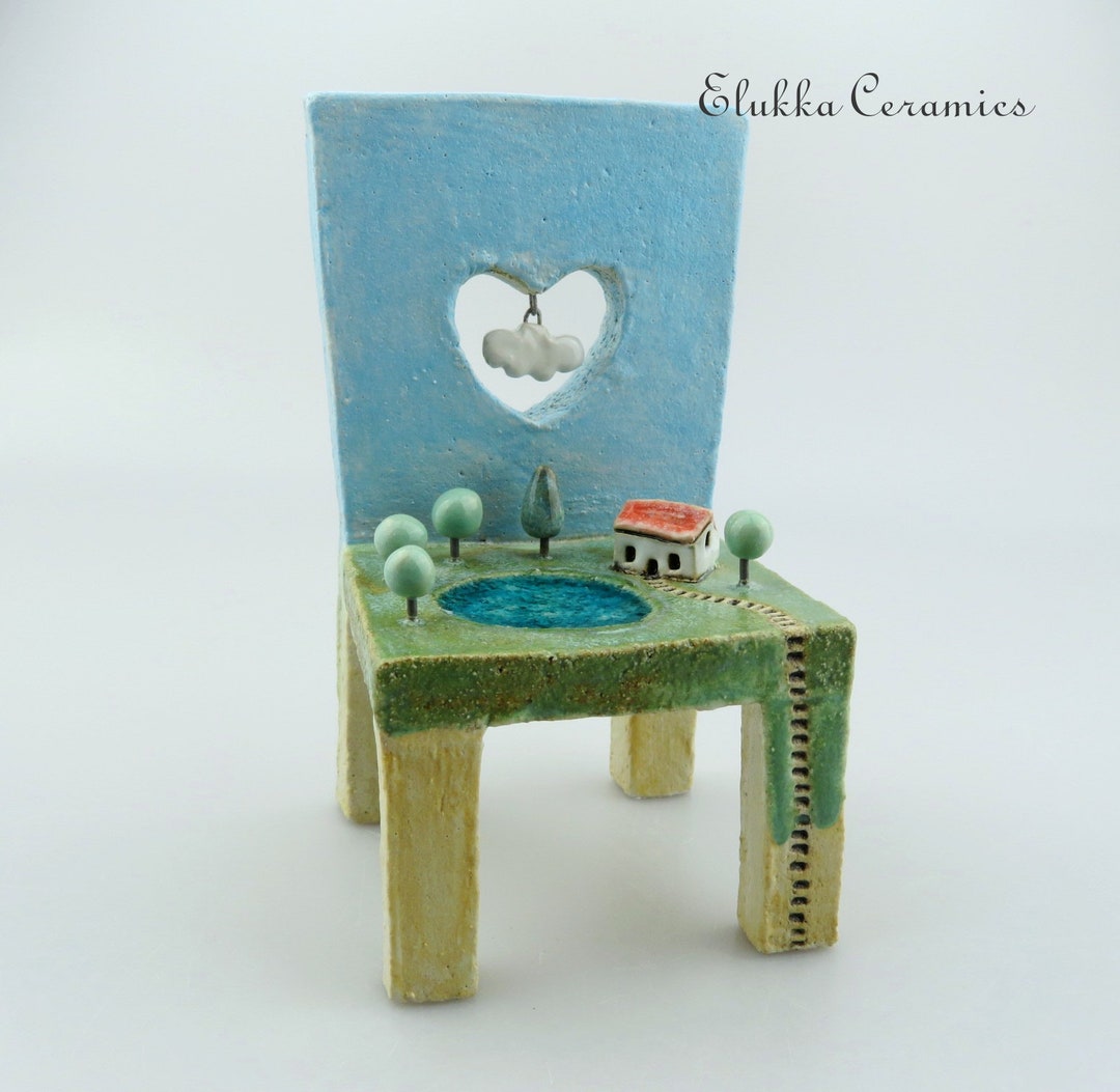 Cloud Collector...landscape & Chair Sculpture by Elukka - Etsy