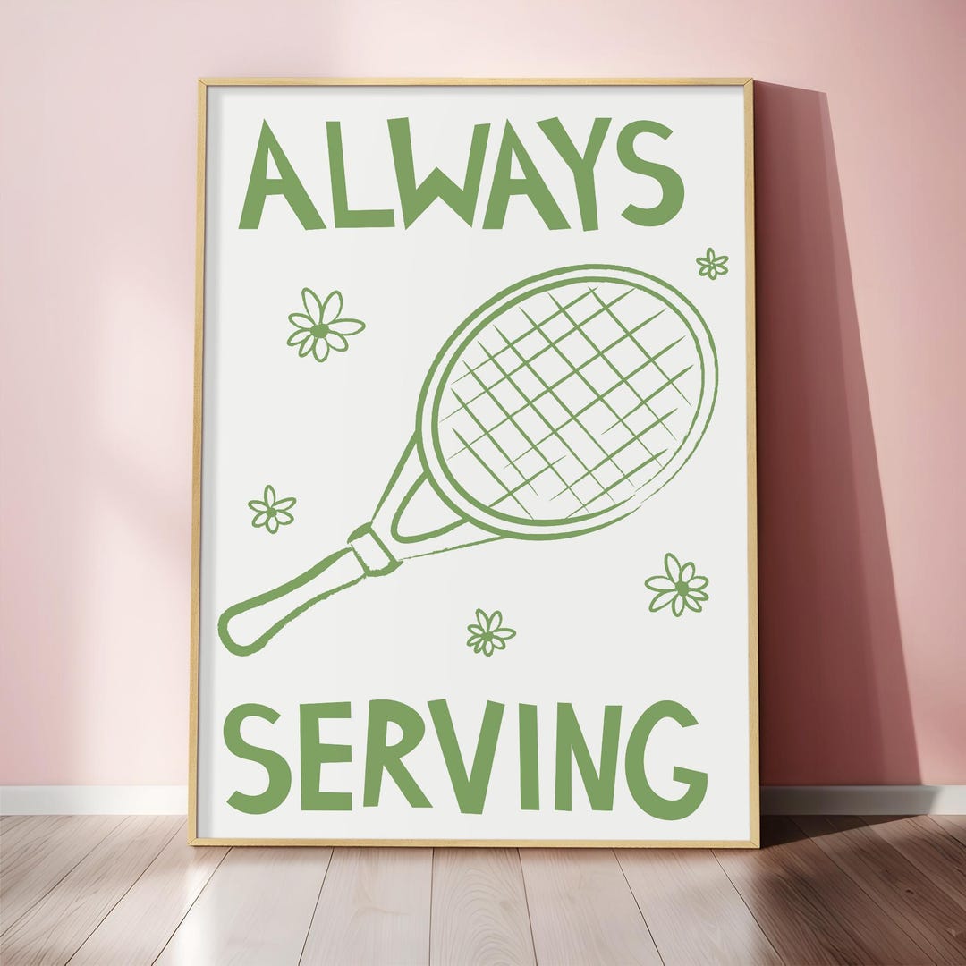 Trendy Tennis Green Print Country Club Daisy Coquette Preppy Sports ...