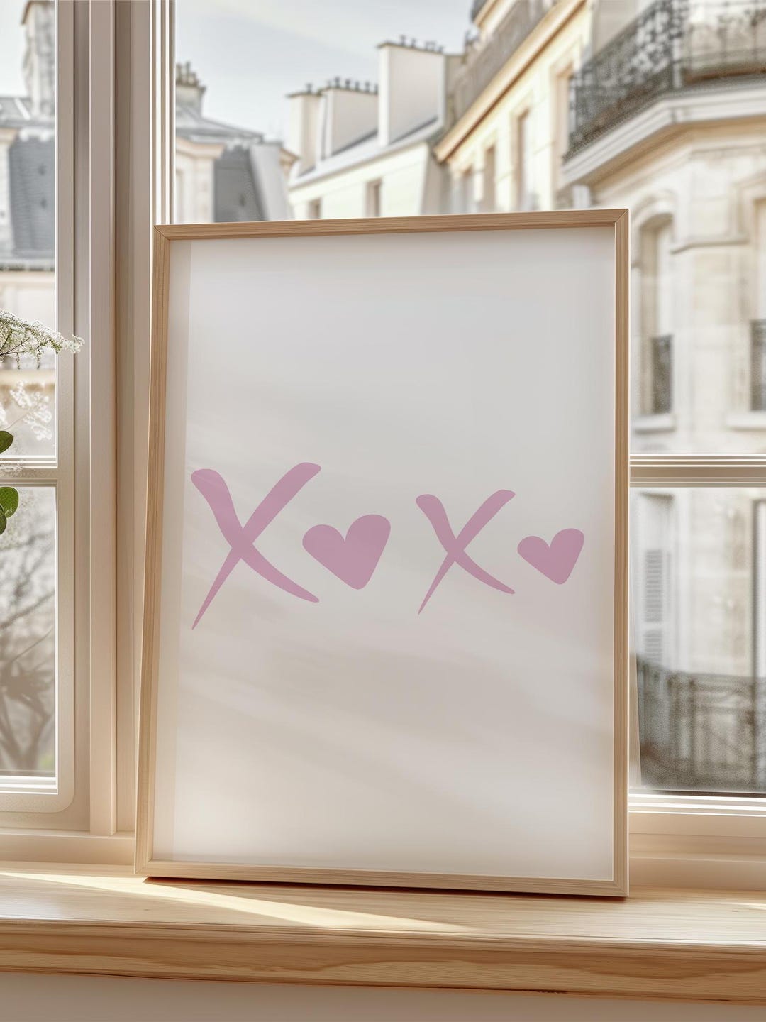 XOXO Wall Art Print, Cute Printable Poster, Soft Pink Trendy Dorm Print ...