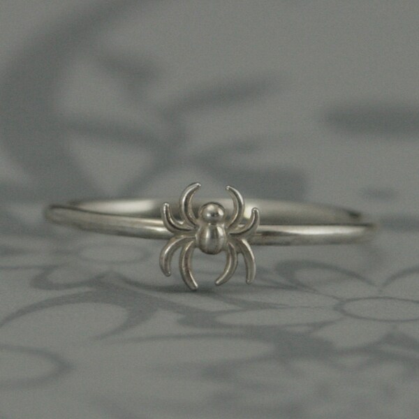 Silver Spider Ring - Etsy