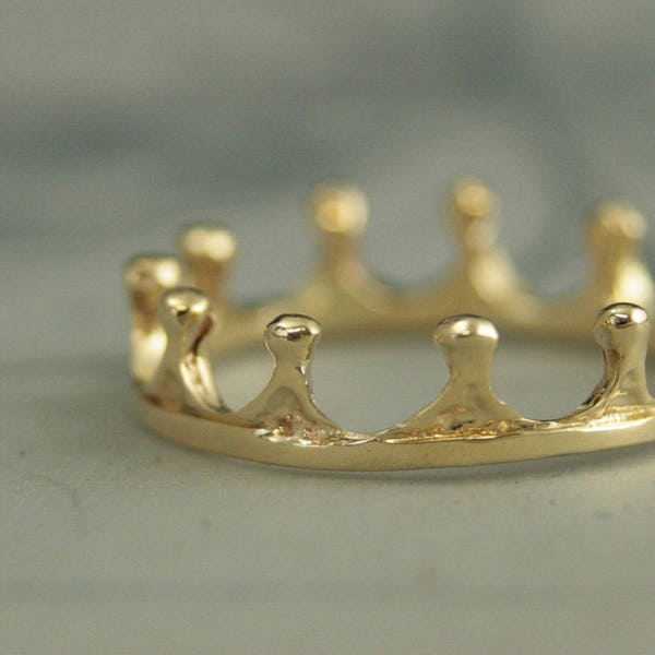Gold Crown Ring - Etsy