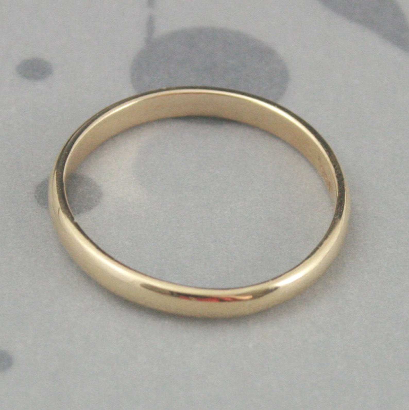 Gold Rings for Women 2.5mm Wide Band 14K Gold Ring Half Round - Etsy