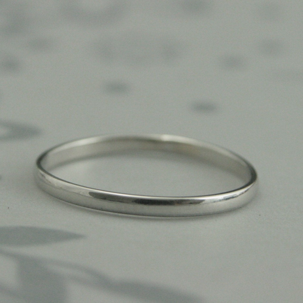 Platinum Wedding Bandthin Platinum Bandwomen's - Etsy