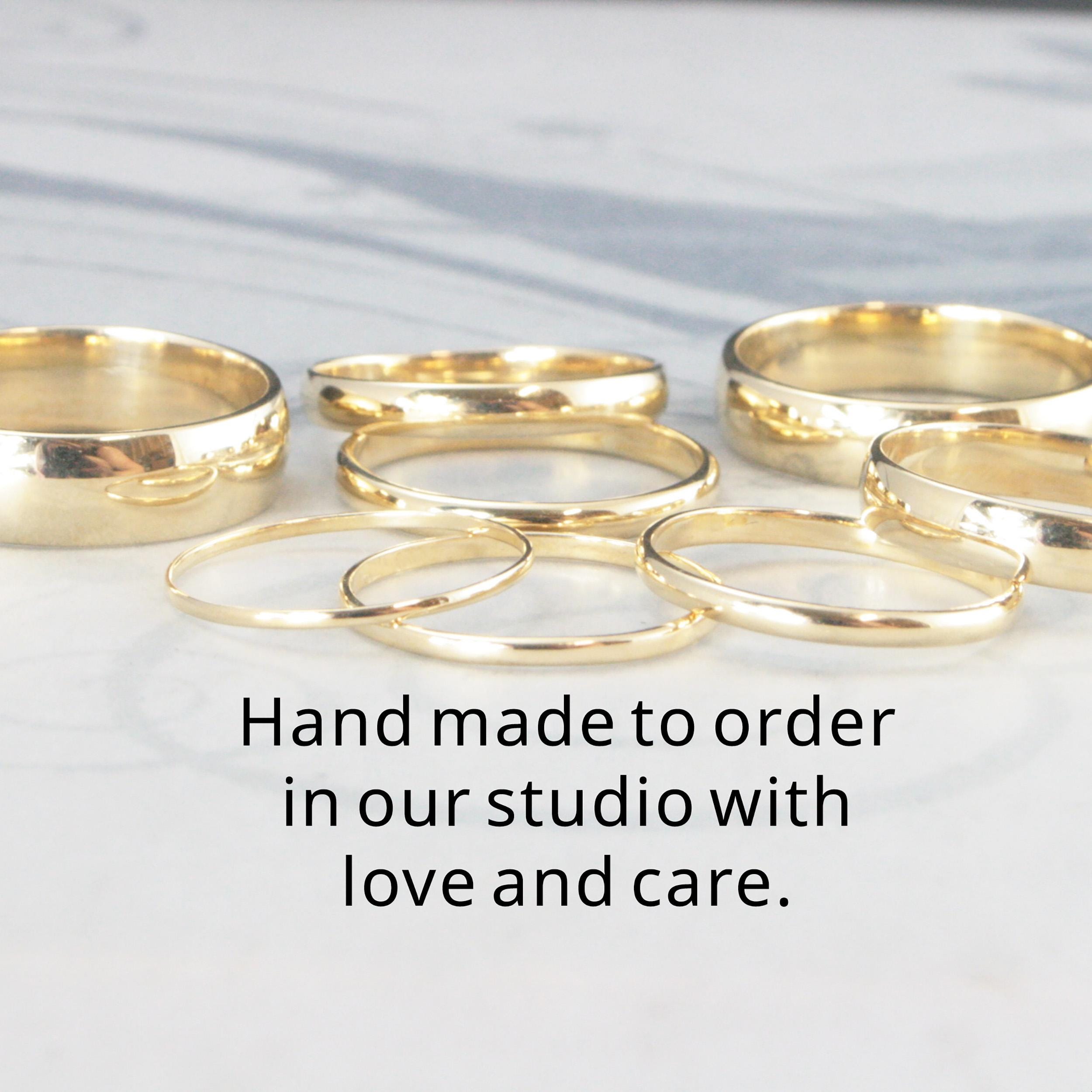 Solid 14K Gold Ring Gold Wedding Band Solid Gold Handmade Ring Recycled ...