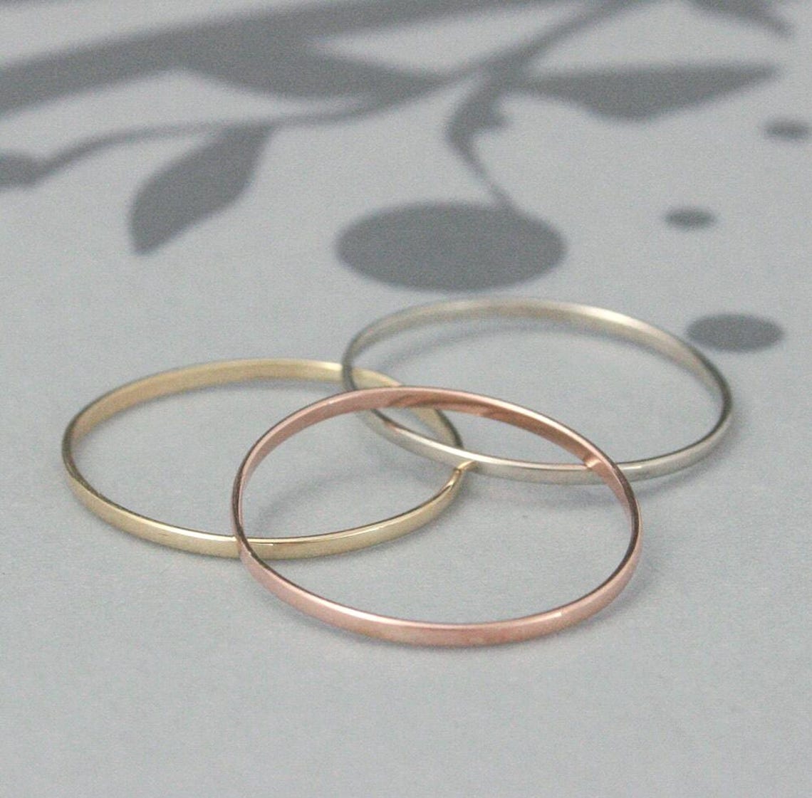 Thin Rings for Women~thin Gold Rings~super Skinnie Minnie Rings~14k ...