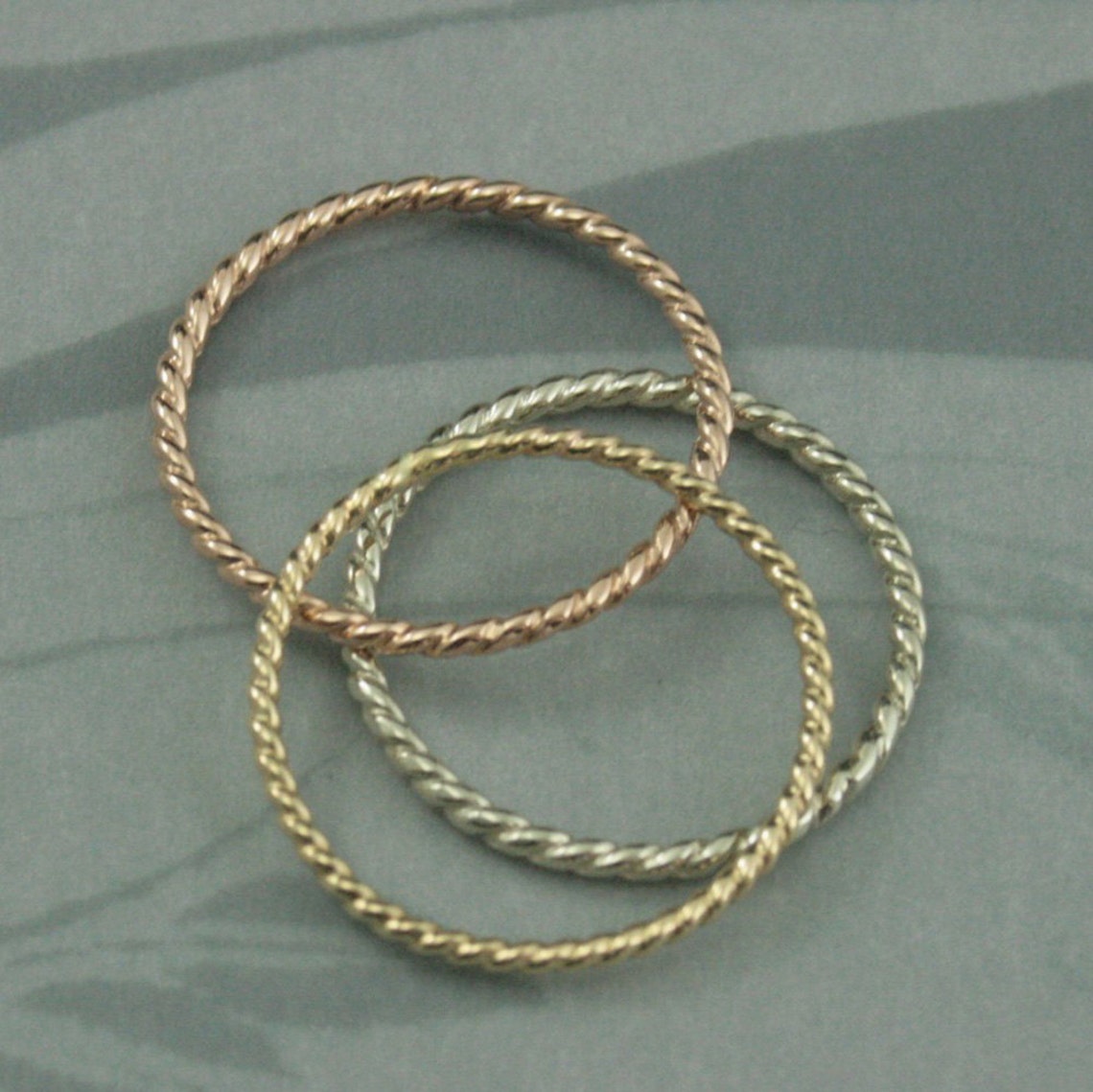 Band Twist Ring Gold Twist Band Thin Twist Ring Rope Gold Band - Etsy