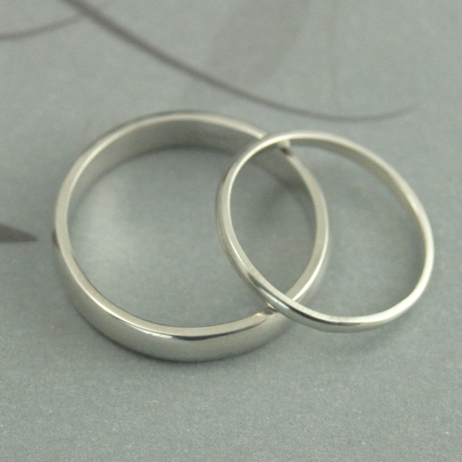 Platinum Wedding Band Women Platinum Rings for Women 4mm Wide - Etsy